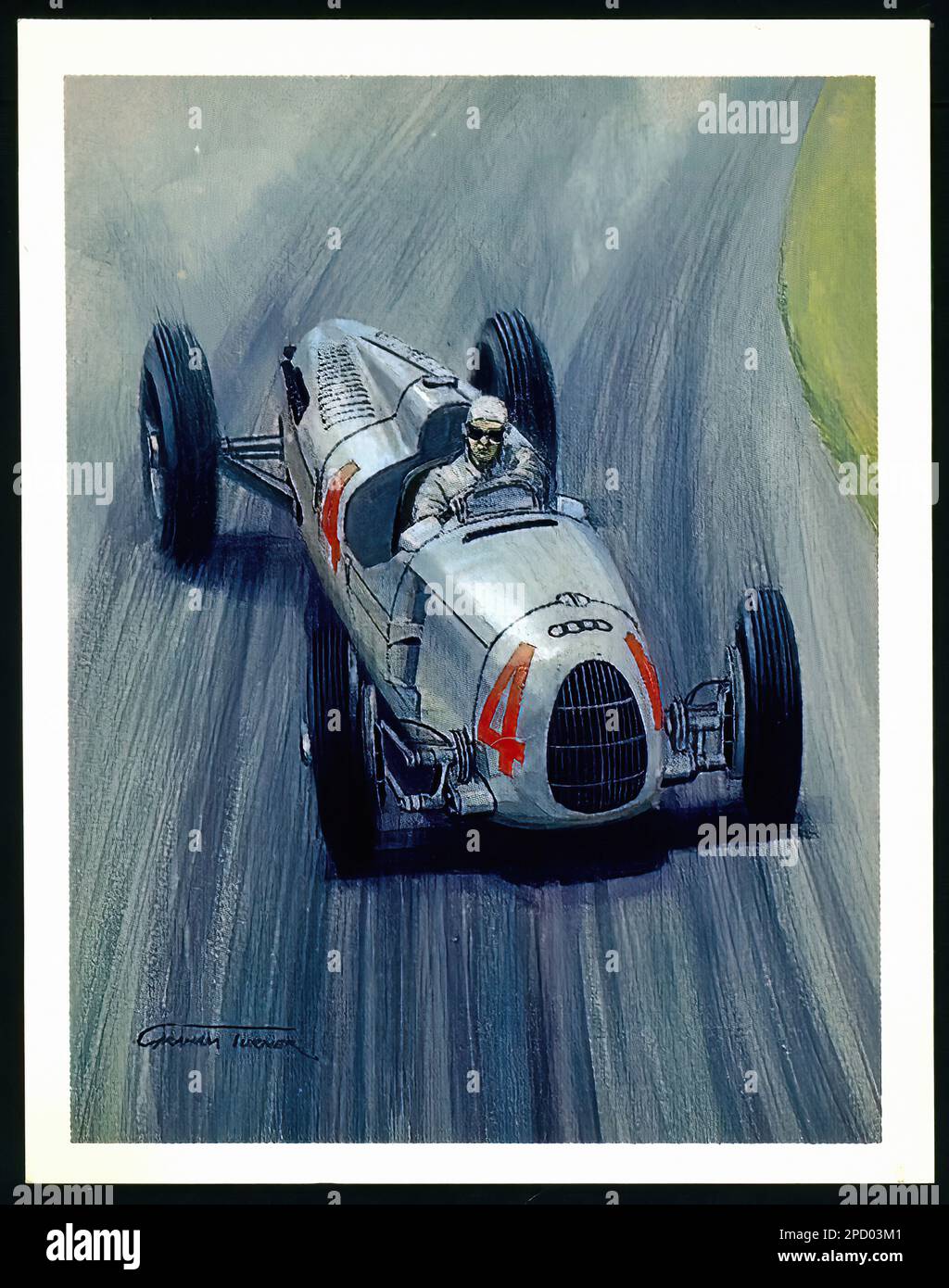 1936 Auto Union - Car Vintage Cigar Card Stock Photo - Alamy