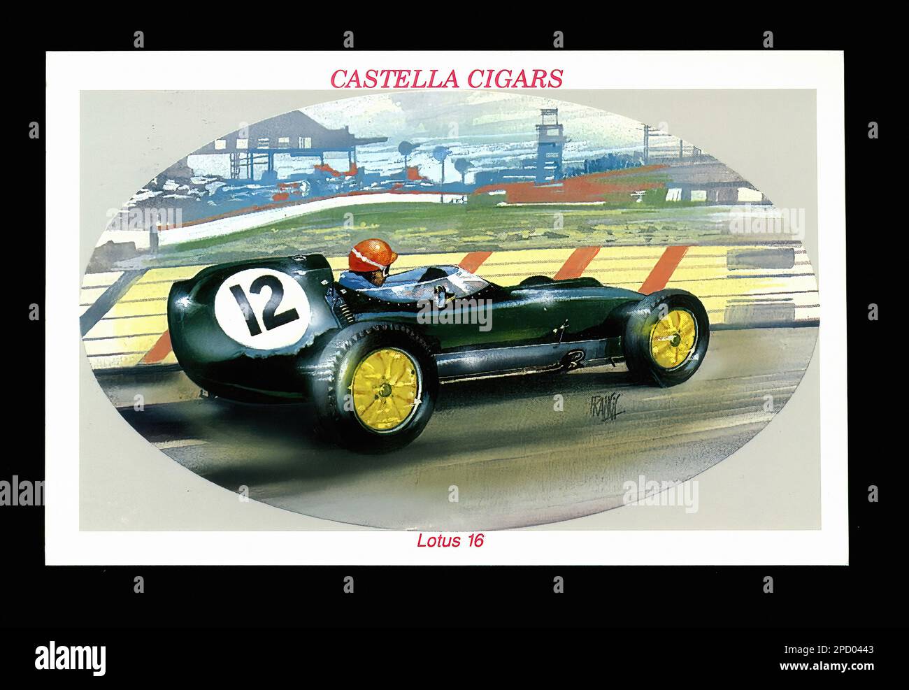 Lotus 16 - Car Vintage Cigar Card Stock Photo - Alamy