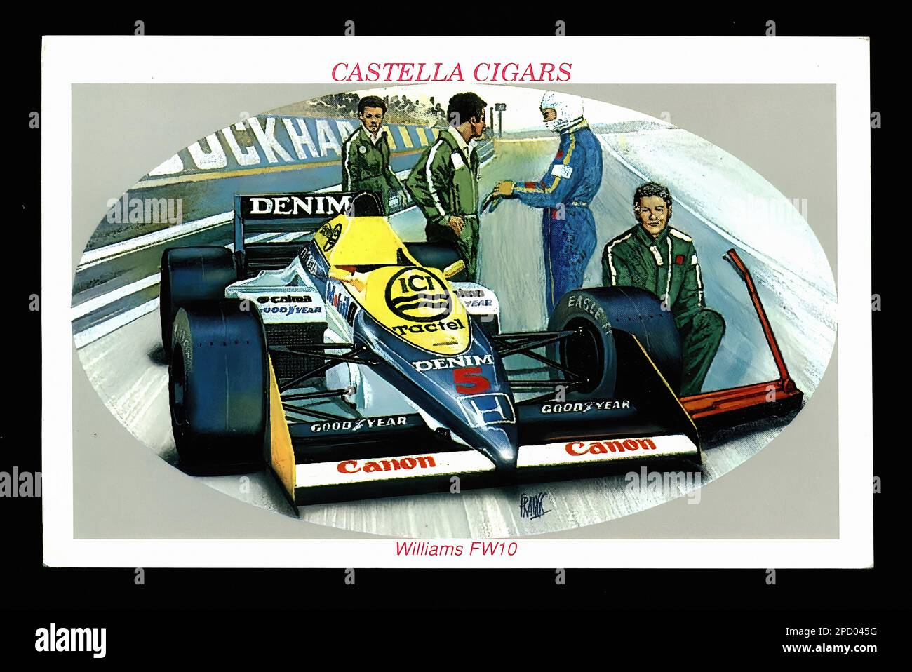 Williams FW10 - Car Vintage Cigar Card Stock Photo - Alamy