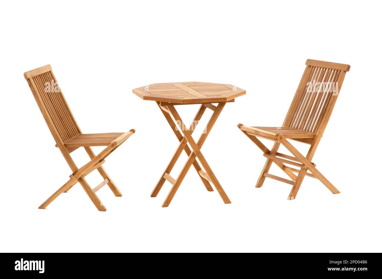 Garden chairs table on Cut Out Stock Images & Pictures - Alamy