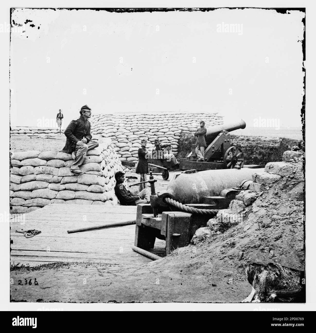 Yorktown, Virginia (vicinity). A two-gun Confederate battery protected ...