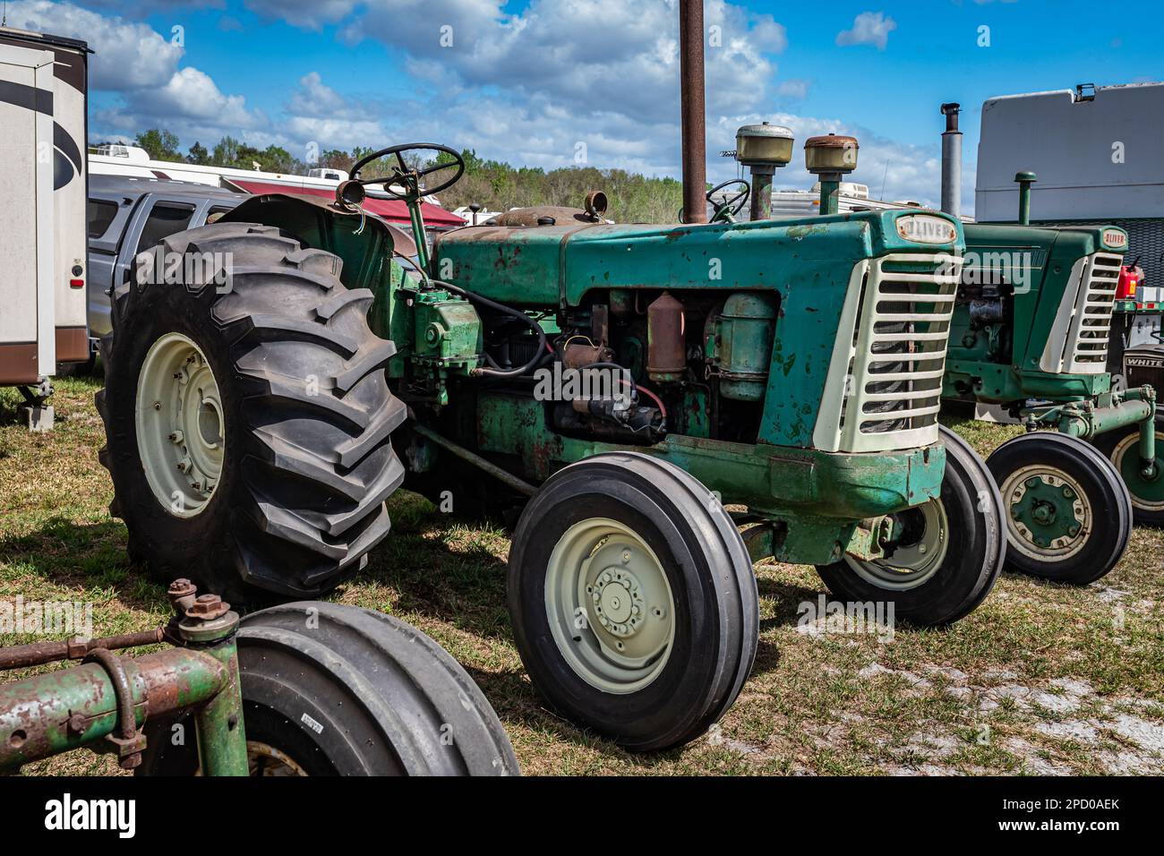 Fort Meade, FL - February 26, 2022: High perspective front corner view ...