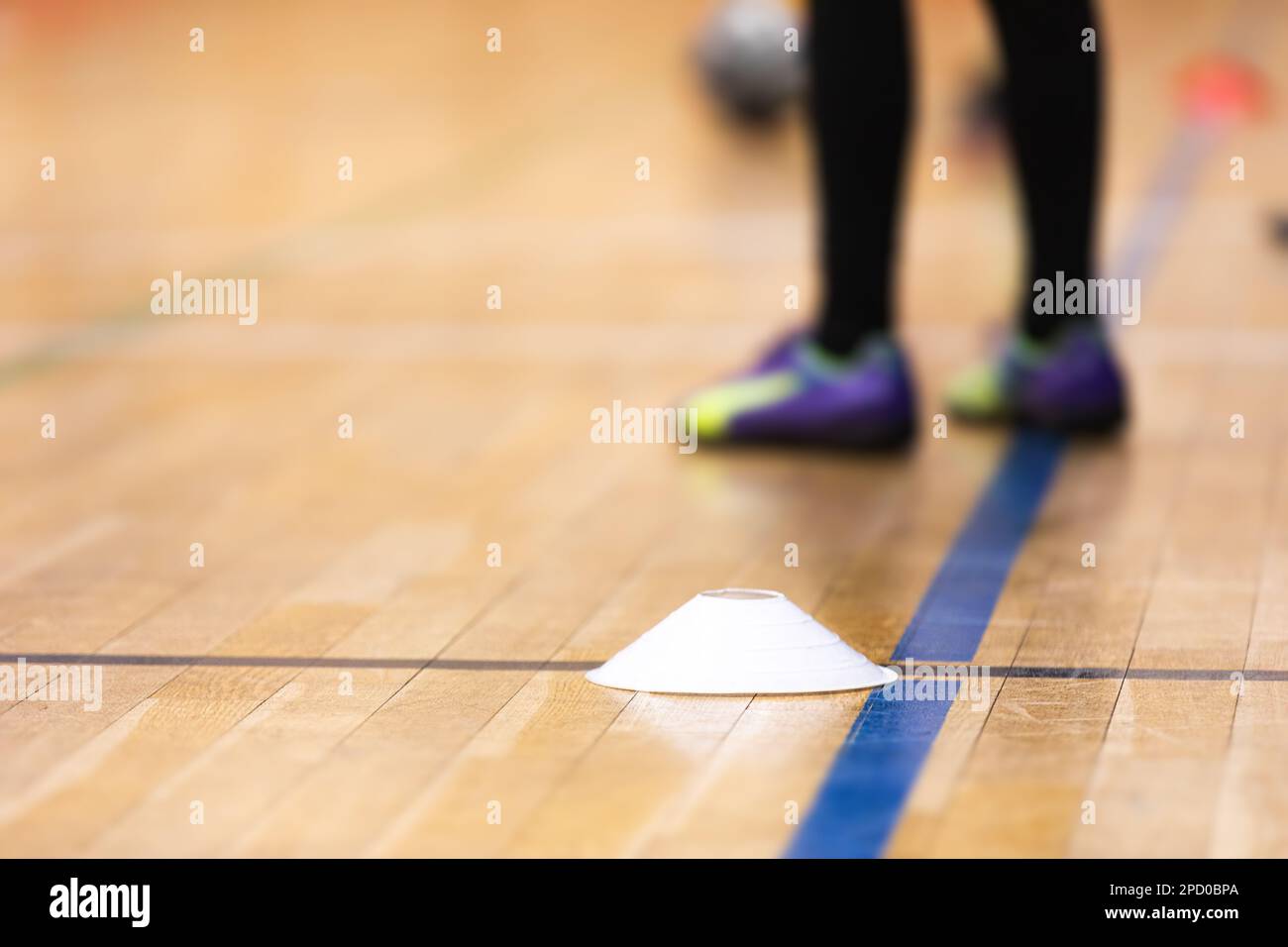 School Kids on Sports Training in Indoor Sports Hall. Physical ...