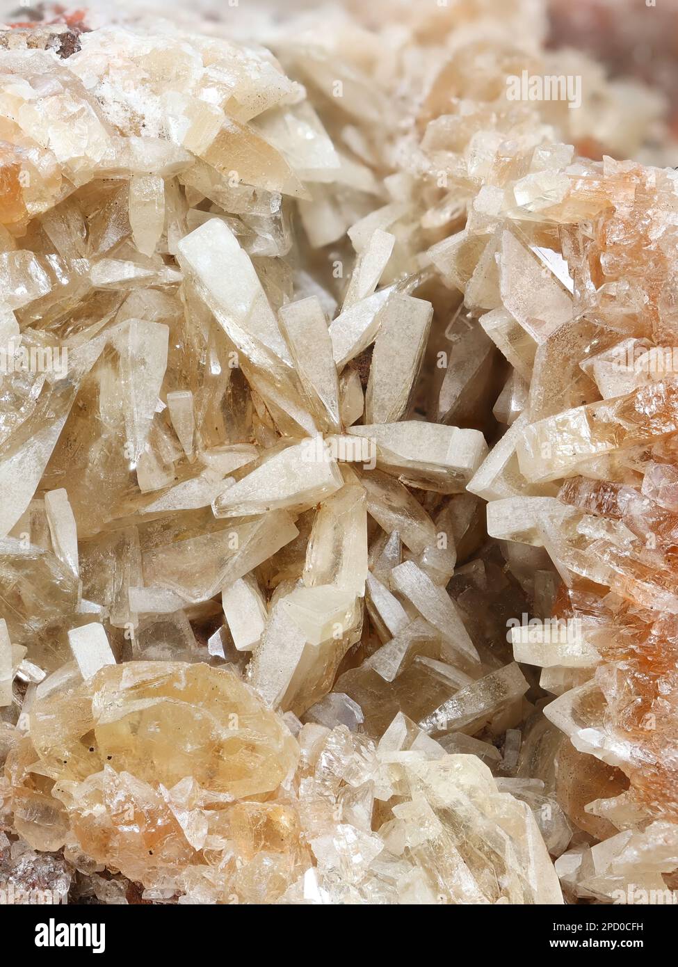 Baryte, also called barite or barytes, crystals on a fluorite matrix ...