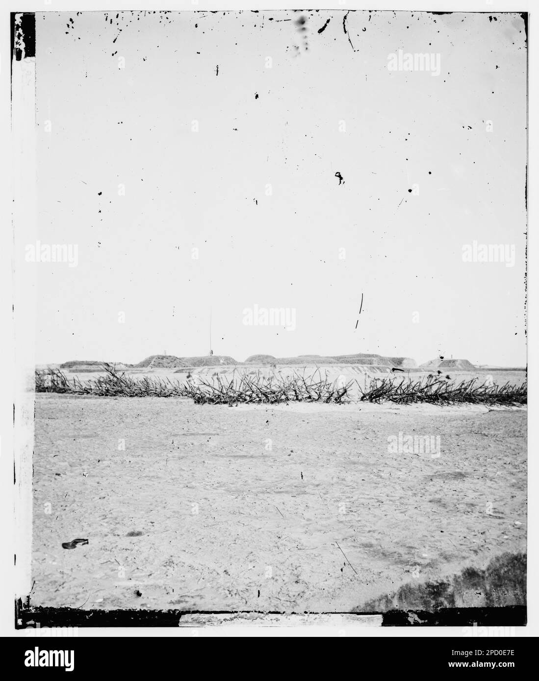 Savannah, Georgia (vicinity). Ground over which Sherman's charged and ...