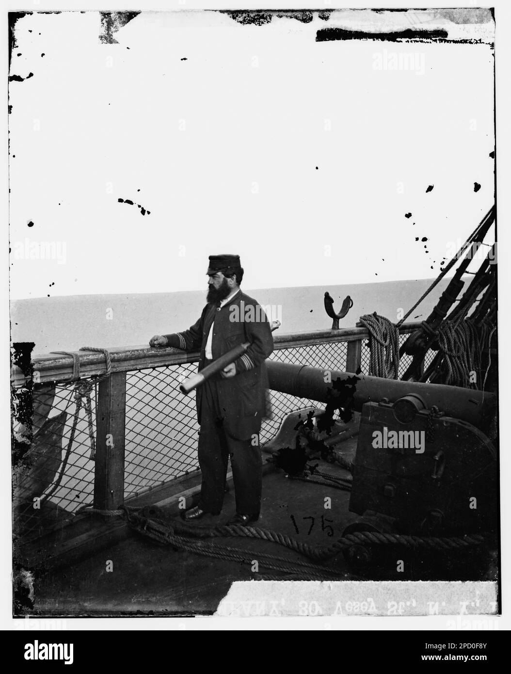 Adm. David D. Porter, Lieutenant Commander, on deck of U.S. Steamship ...