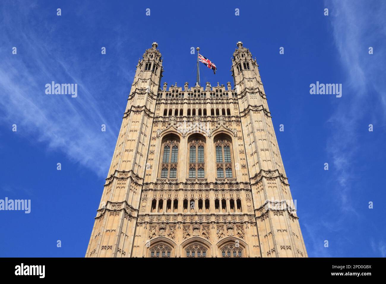 Victoria Tower, London UK. Palace of Westminster in London Stock Photo ...