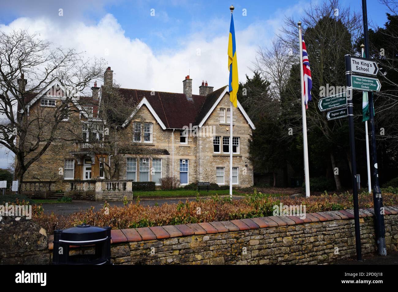 The council offices of West Oxfordshire District Council in Witney ...