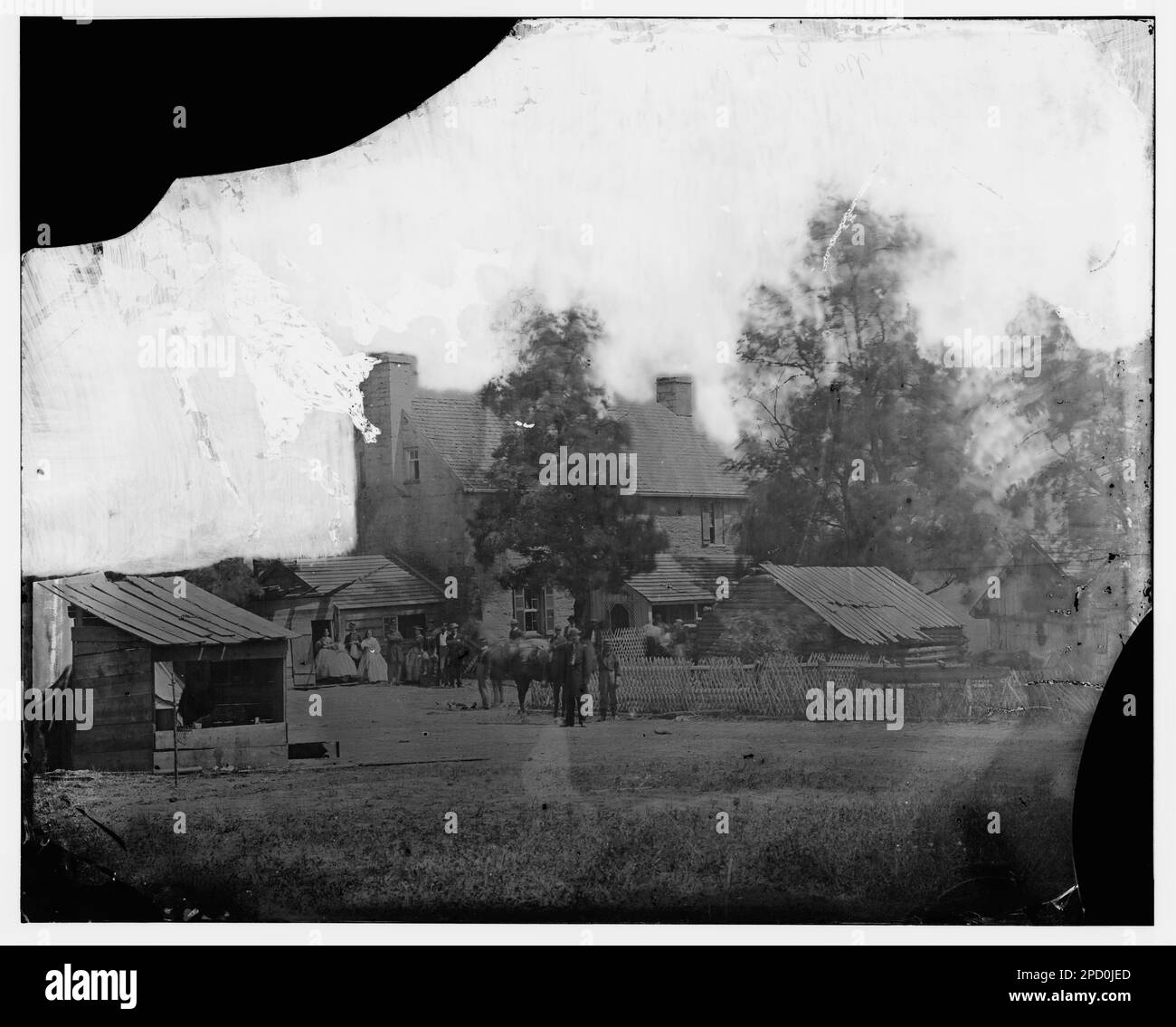 Manassas, Virginia. Yellow hospital. Civil war photographs, 1861-1865 ...