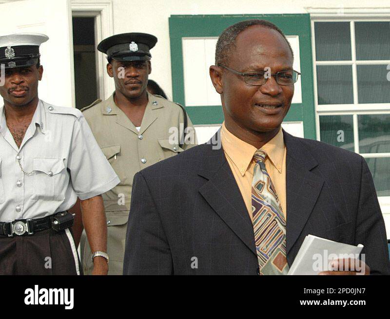 Incoming Chief Minister of Montserrat Lowell Lewis, pictured outside ...