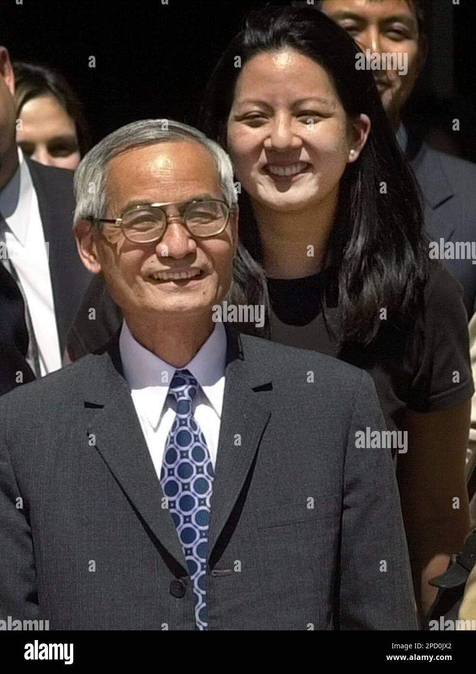 ** FILE ** Former Los Alamos National Laboratory scientist Wen Ho Lee leaves U.S. District Court ...