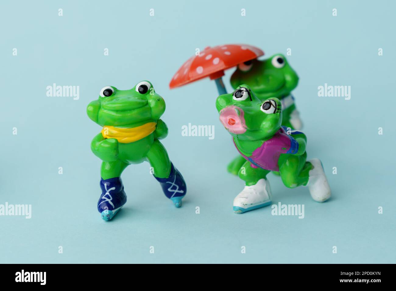Tyumen, Russia-February 15, 2023: Kinder Surprise frogs. Kinder ...