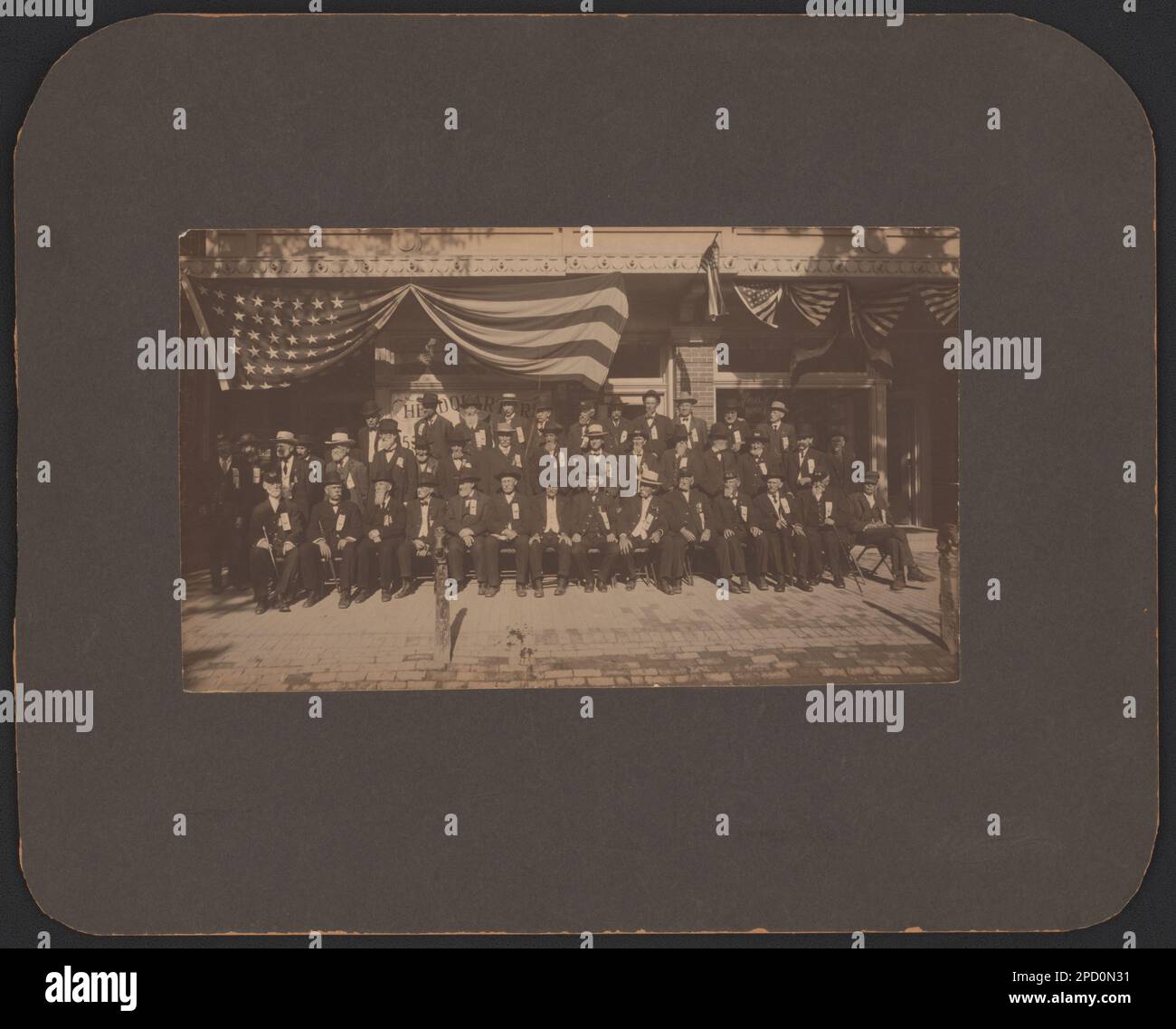 Civil War veterans of the 153rd Pennsylvania Infantry Regiment in front ...