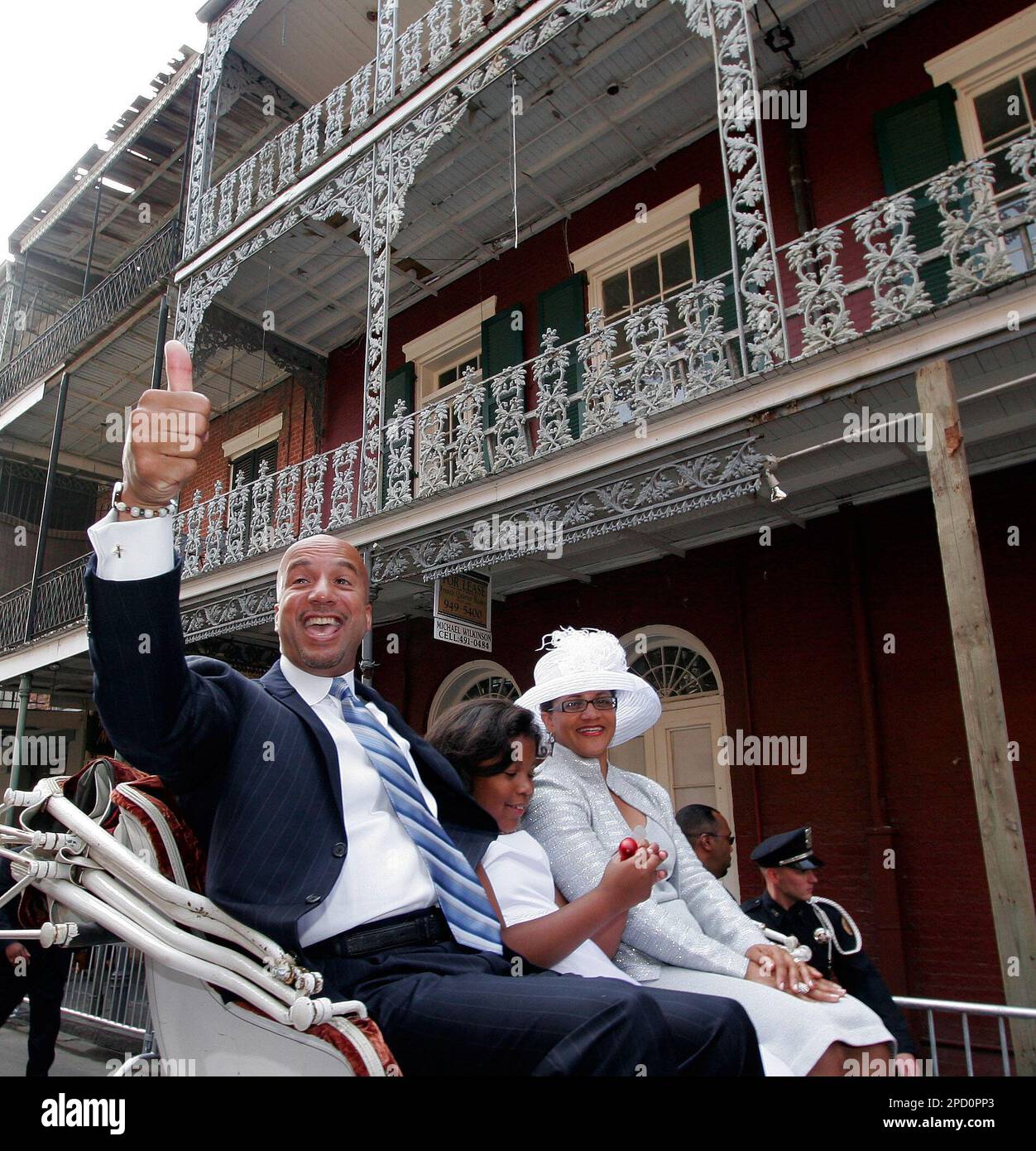 New Orleans Mayor Ray Nagin, his wife Seletha and daughter Tianna take ...