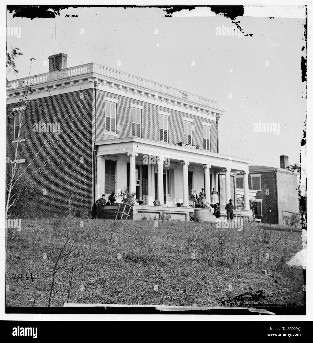 Varina landing, Virginia (vicinity). Aiken house on James River. Civil ...