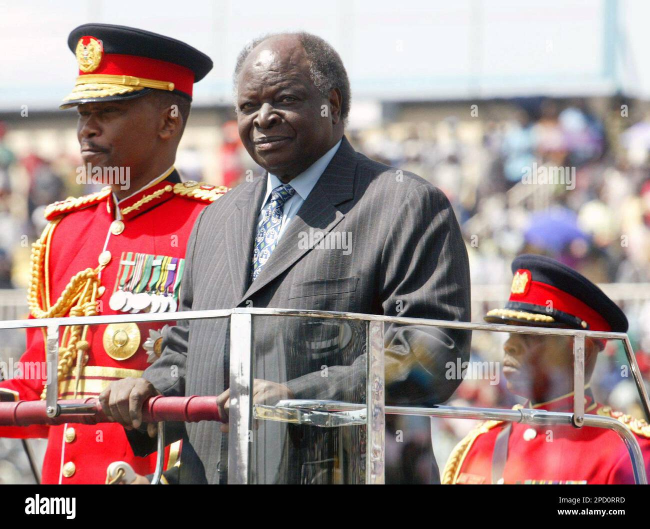 Mwai Kibaki, President and Commander-in-Chief of the Armed Forces of ...