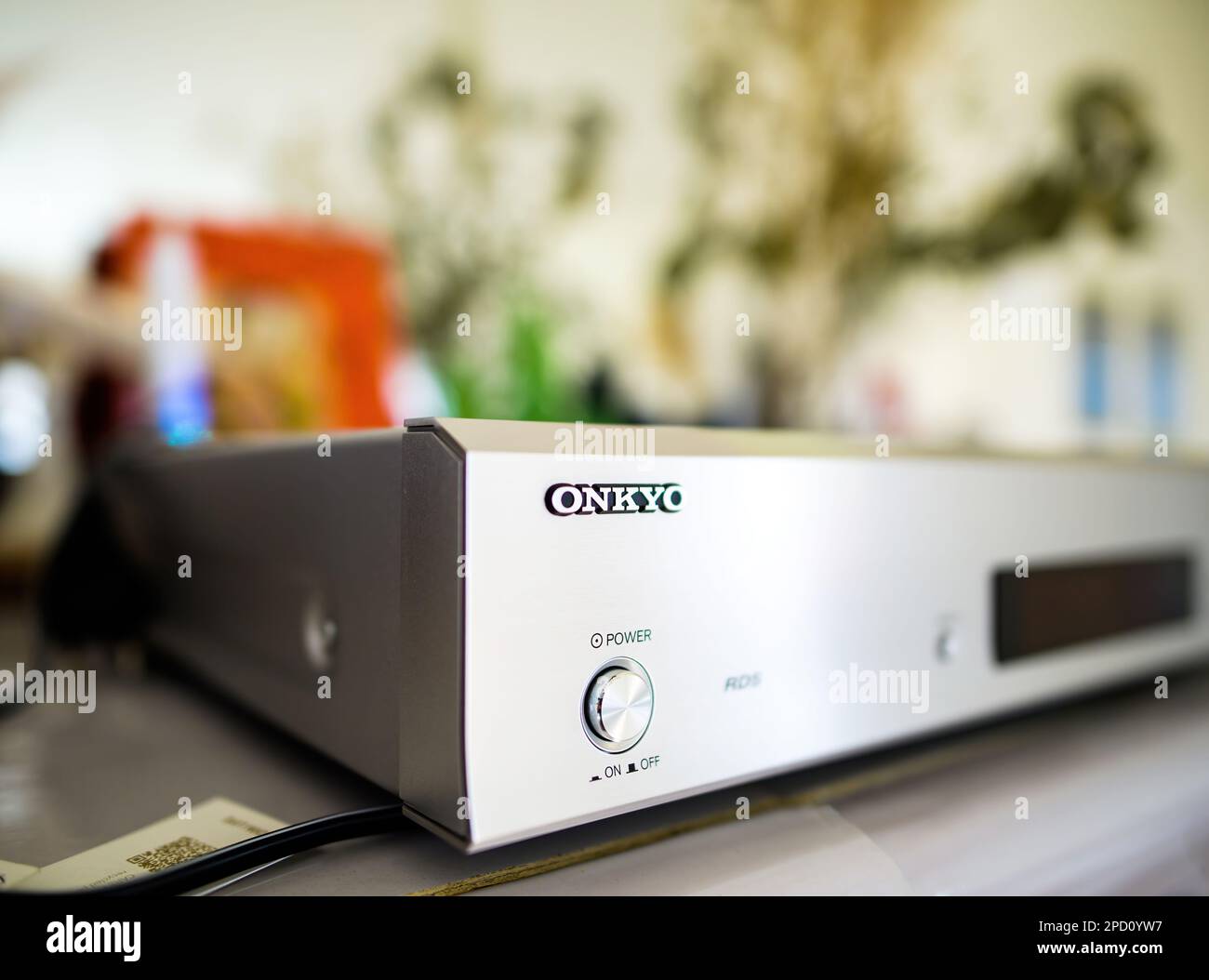 Paris, France - Mar 1, 2023: Logotype of Hi-Fi radio tuner by Onkyo ...