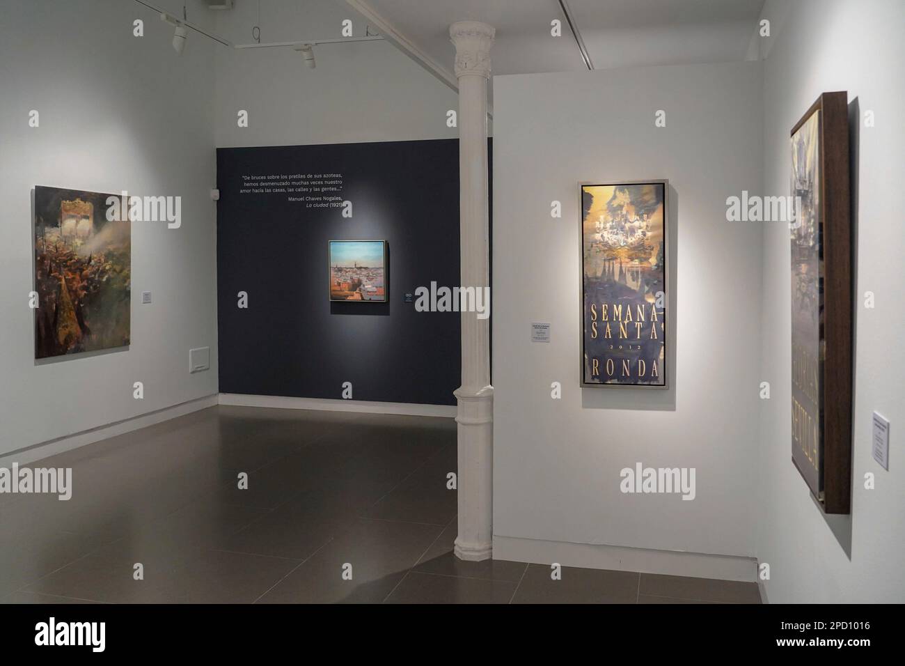 Detail of the room during the inauguration of the exhibition 'Daniel ...