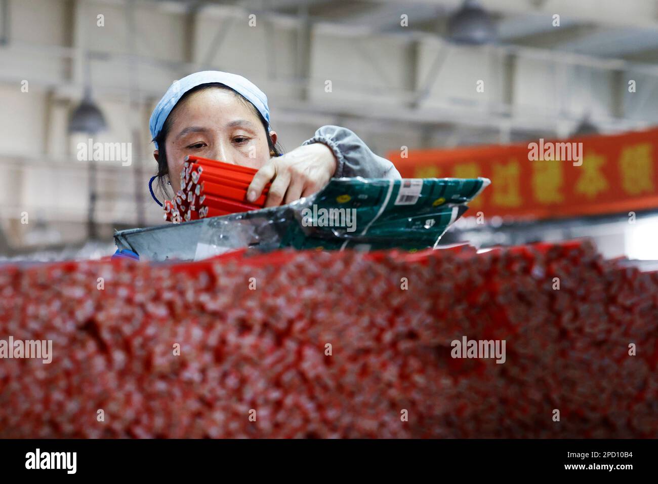 Pencil factory china hi-res stock photography and images - Alamy