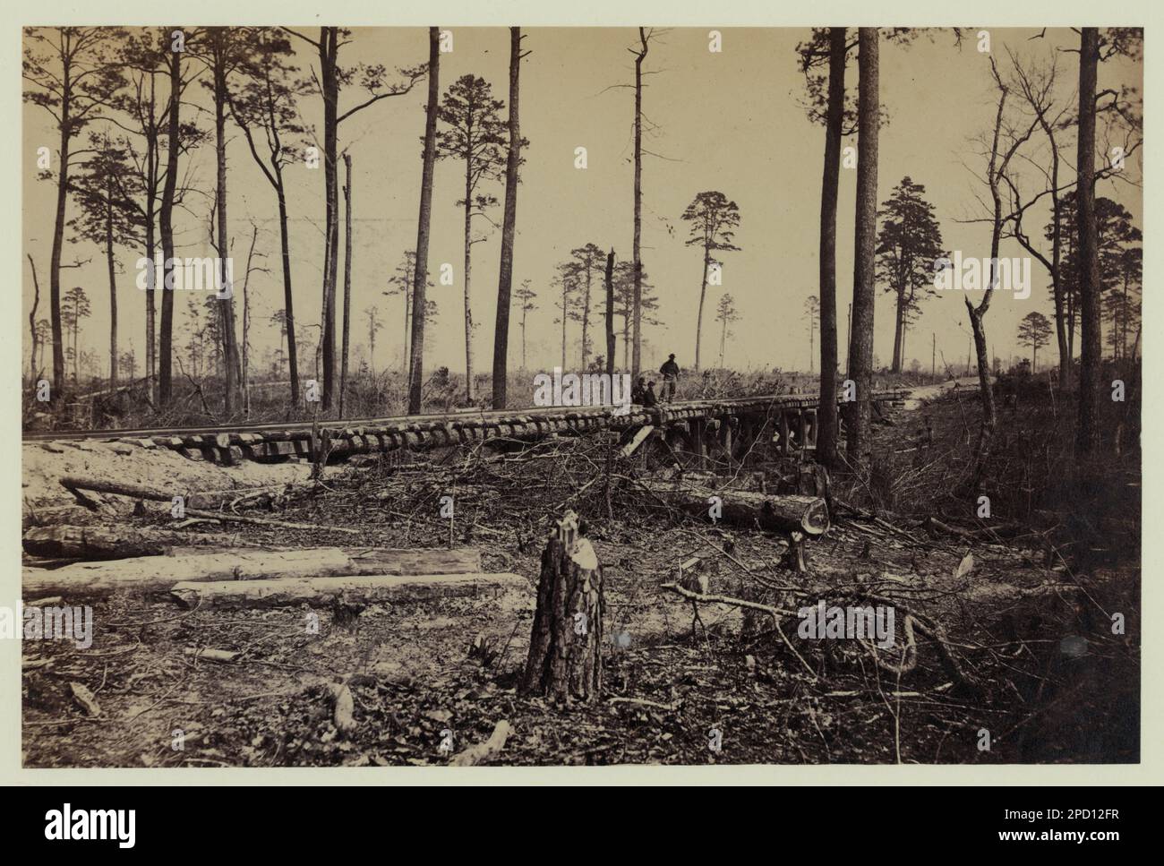 Trestle work (no. 2,) on City Point & Army R. R.. Title from item ...