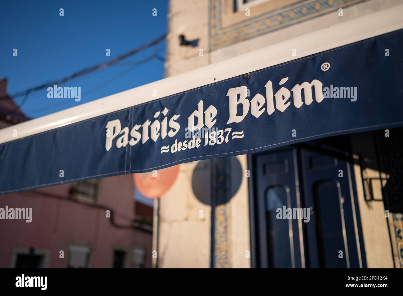 Pasteis de Belem bakery cafe in Lisbon, making the original following ...
