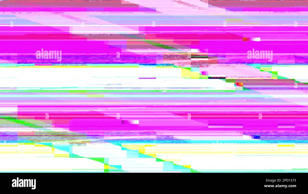 Color noise 8-bit glitch analog pixel artifacts Stock Photo - Alamy