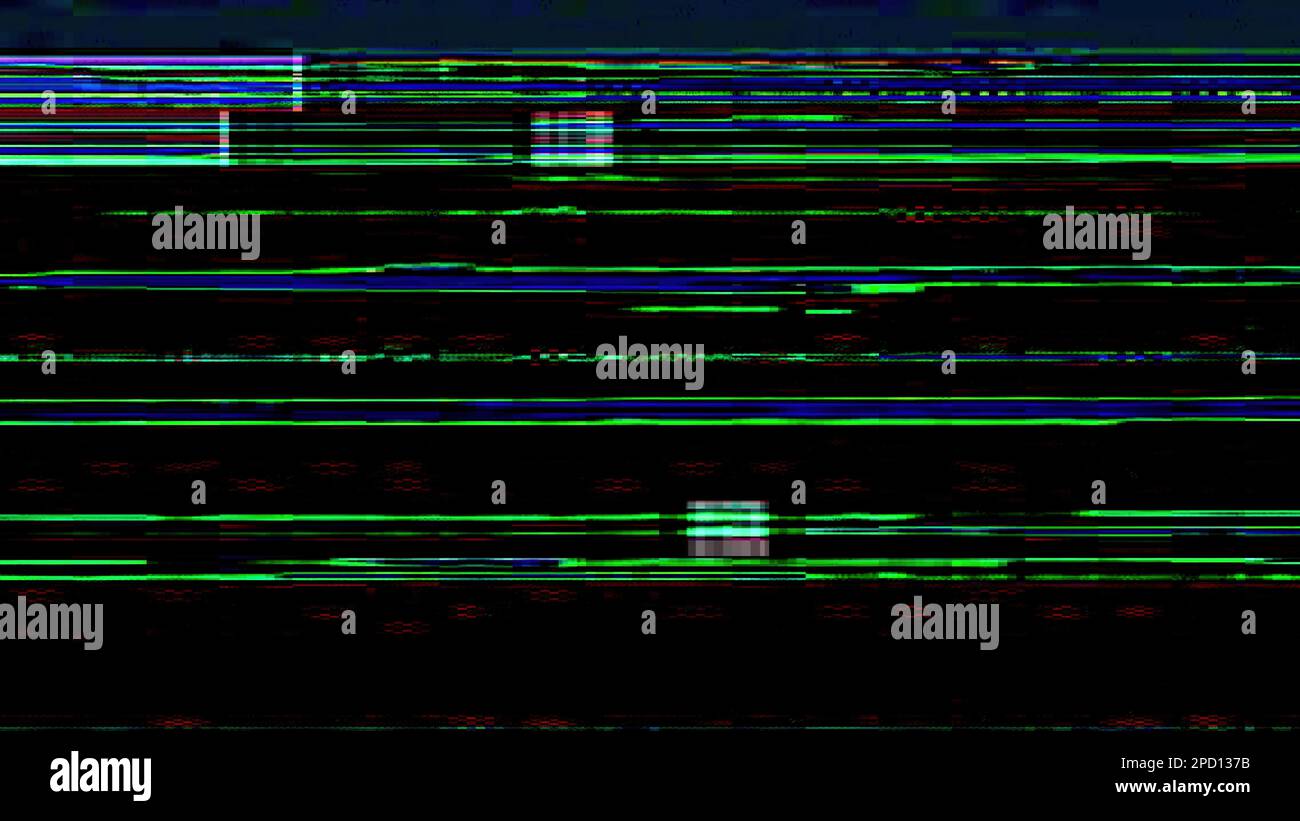 Glitch distortion digital artifacts lines noise Stock Photo - Alamy