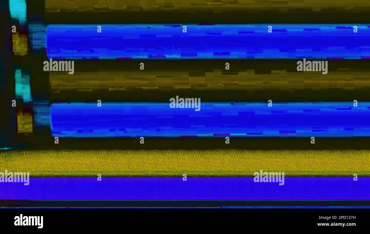 Color glitch analog distortion vhs stripes noise Stock Photo - Alamy