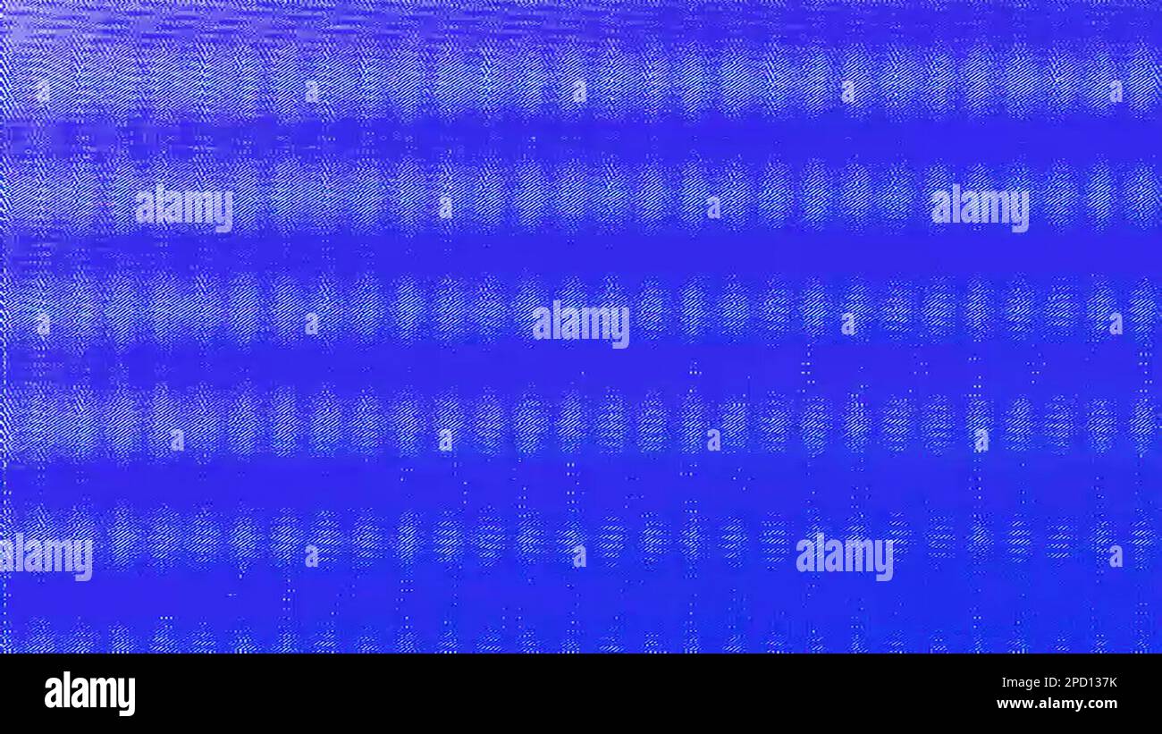 VHS glitch analog distortion blue grain stripes Stock Photo - Alamy