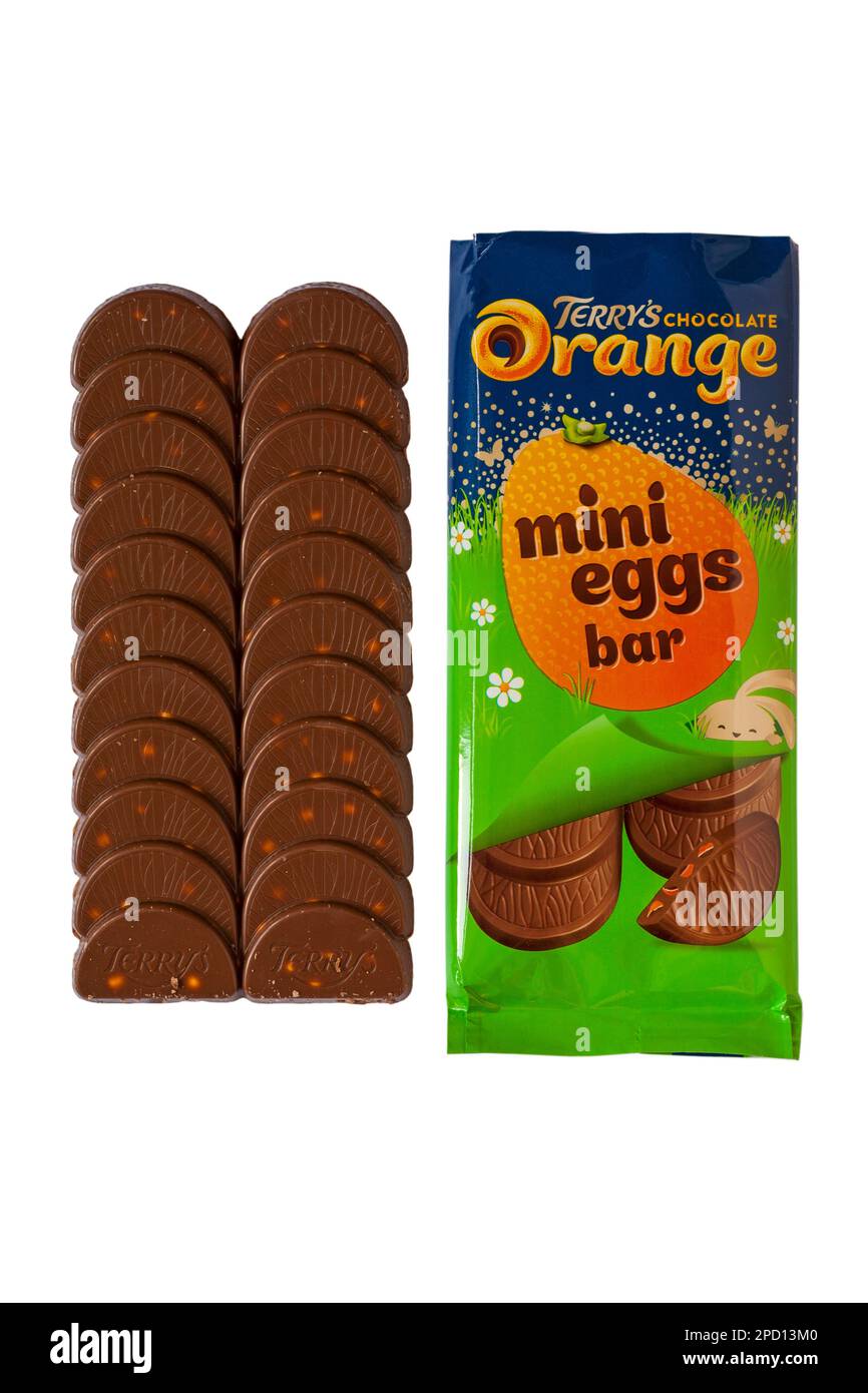 Terry's chocolate orange mini eggs bar with contents removed from ...