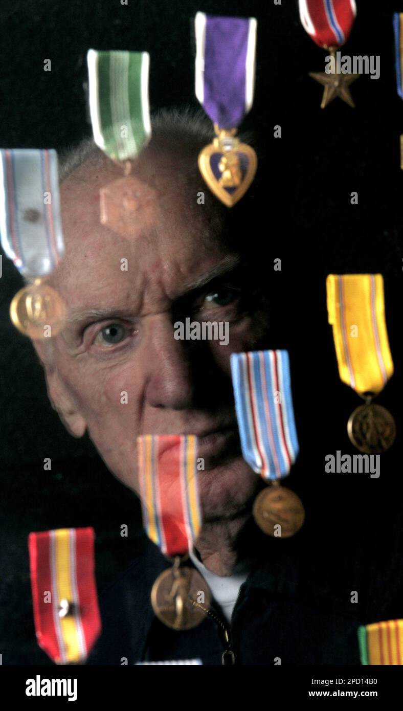 ** ADVANCE FOR Monday, MAY 29 **World War II veteran Robert Frink is ...