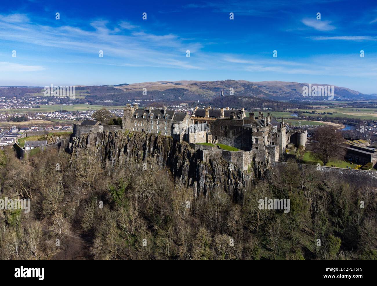 Ther Historic building of Stirling Castle in the city of Stirling in ...