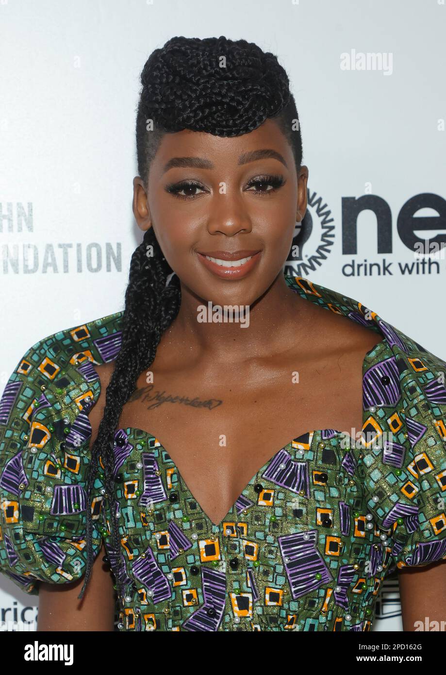 WEST HOLLYWOOD, CA - MARCH 12: Thuso Mbedu at the Elton John AIDS ...