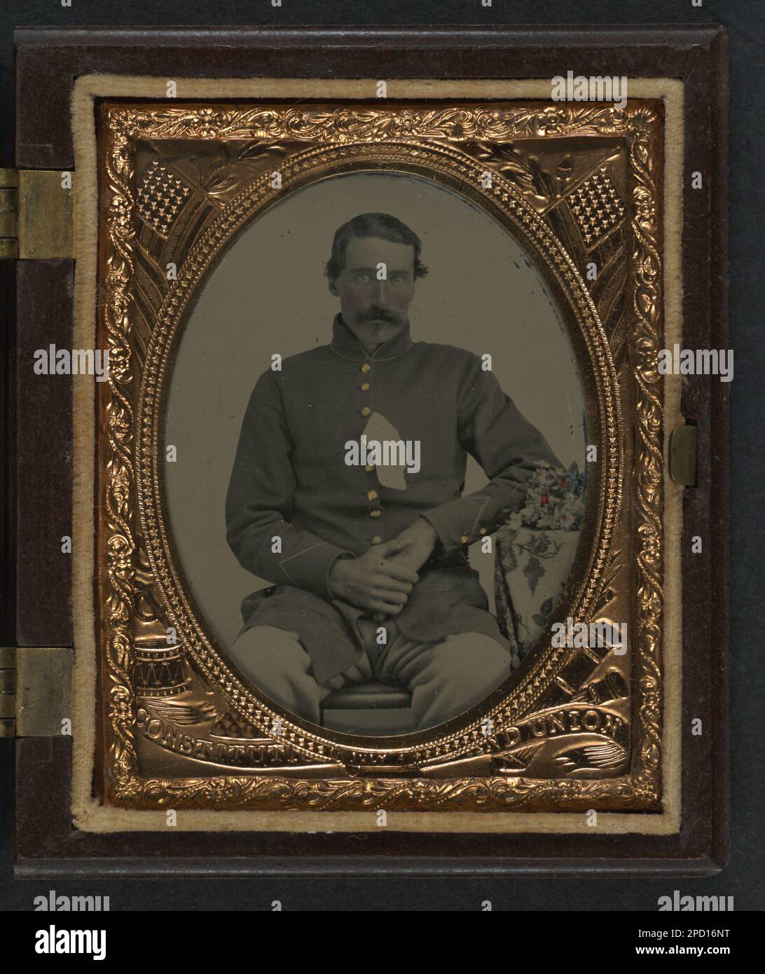 Unidentified soldier in Union uniform. United States, Army, People ...