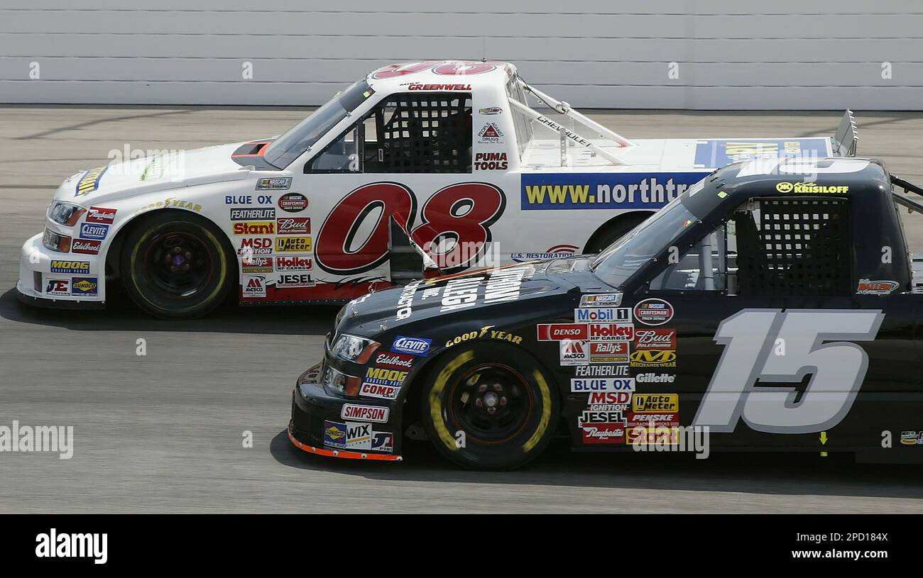 Mike Greenwell (08), former Boston Red Sox player making his NASCAR ...