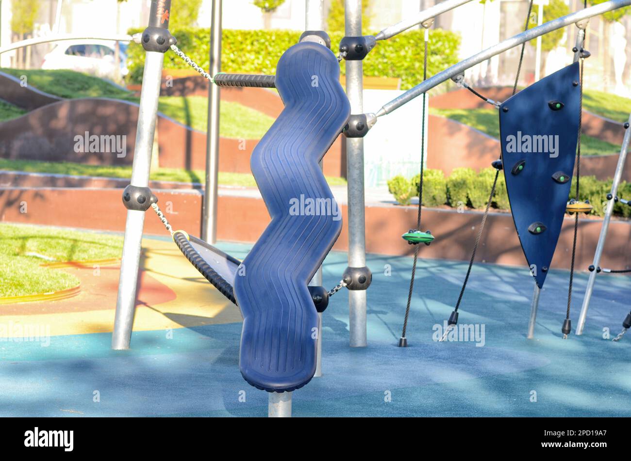 Children climbing on playground structure hi-res stock photography and ...