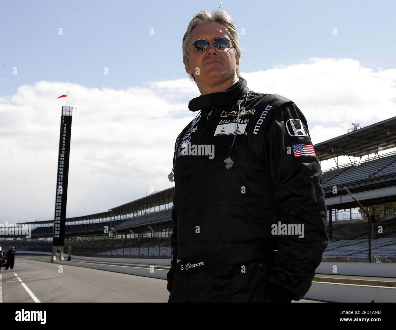** FILE ** Indy Racing League driver Eddie Cheever Jr. waits for the ...