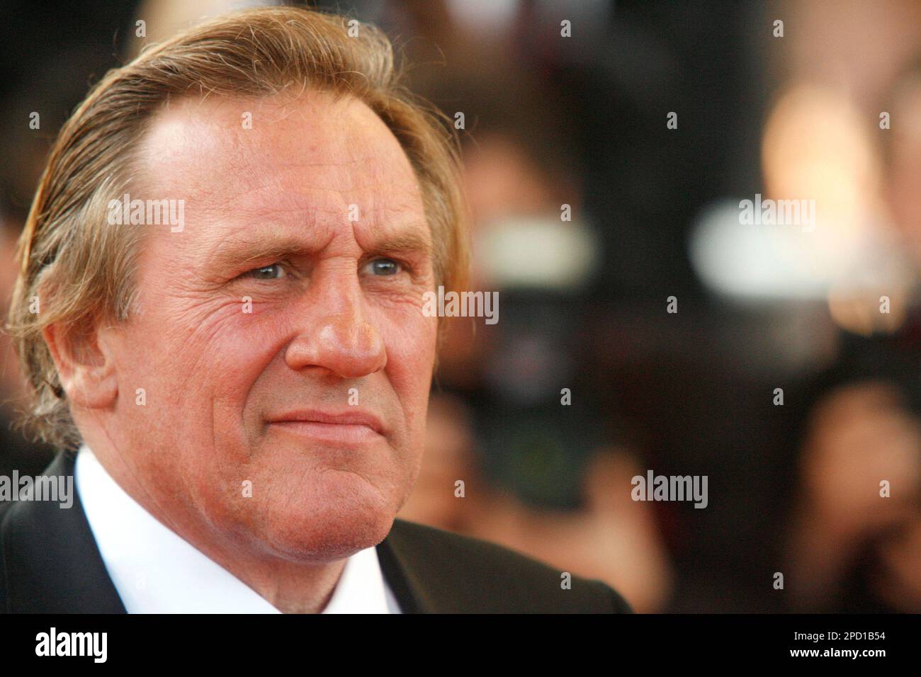 French actor Gerard Depardieu arrives for the screening of the film ...