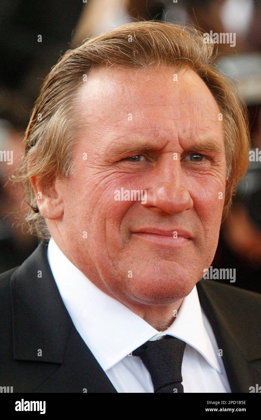 French actor Gerard Depardieu arrives for the screening of the film ...