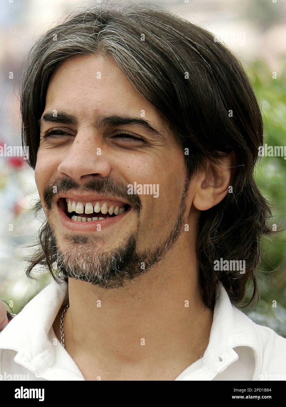Actor Pablo Echarri laughs during a photo call for the film "Cronica De ...