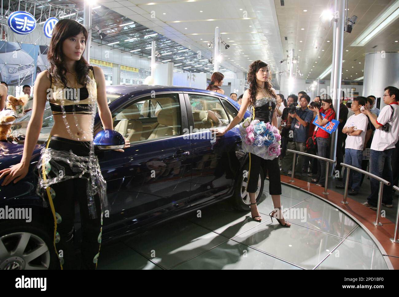 An environmental-friendly car is demonstrated on Central China ...