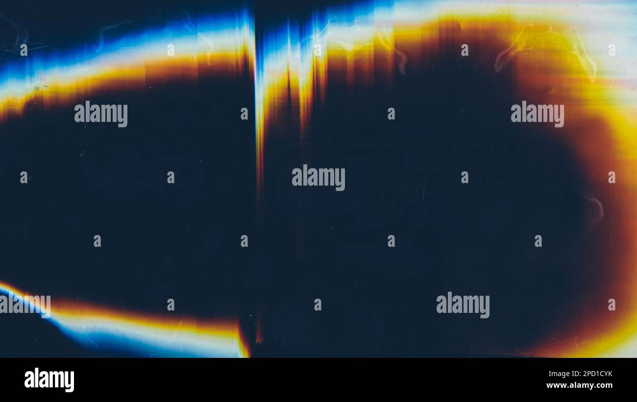 distressed film glitch noise flare dust scratches Stock Photo - Alamy