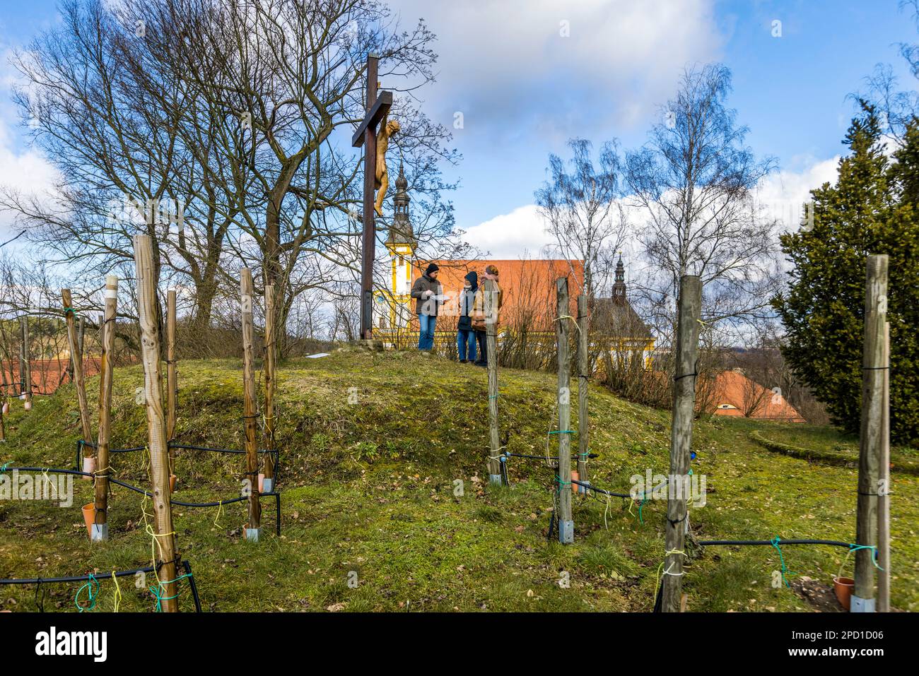 Neuzelle Baroque Monastery, Germany. Dome of the vineyard Neuzelle ...