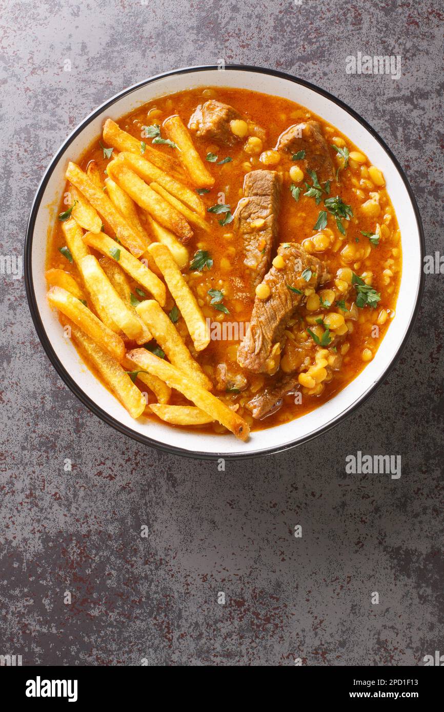 Khoresh Gheymeh is a Beef and Split Pea Stew with saffron potatoes ...