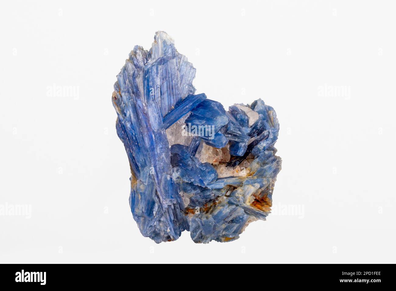 Kyanit beautiful precious stone on a black and bright background with ...