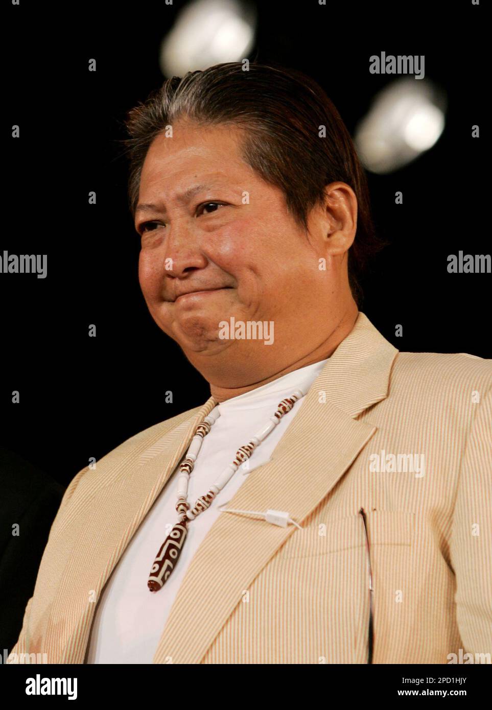 Hong Kong martial art actor Sammo Hung poses during a promotional event ...