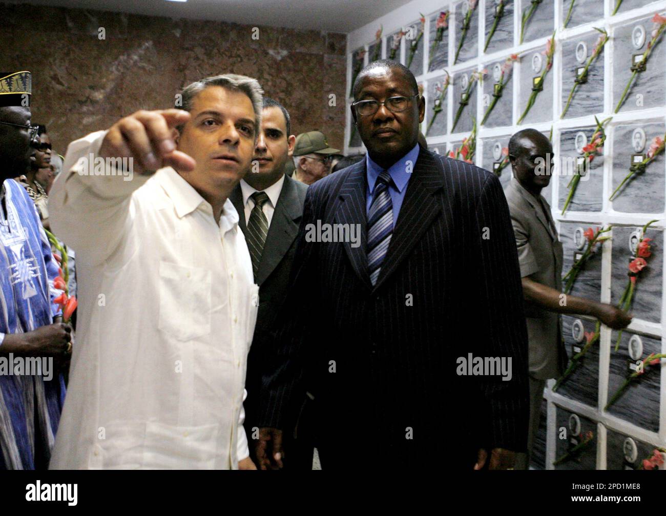 Cuban Foreign Minister Felipe Perez, left, and his counterpart of ...