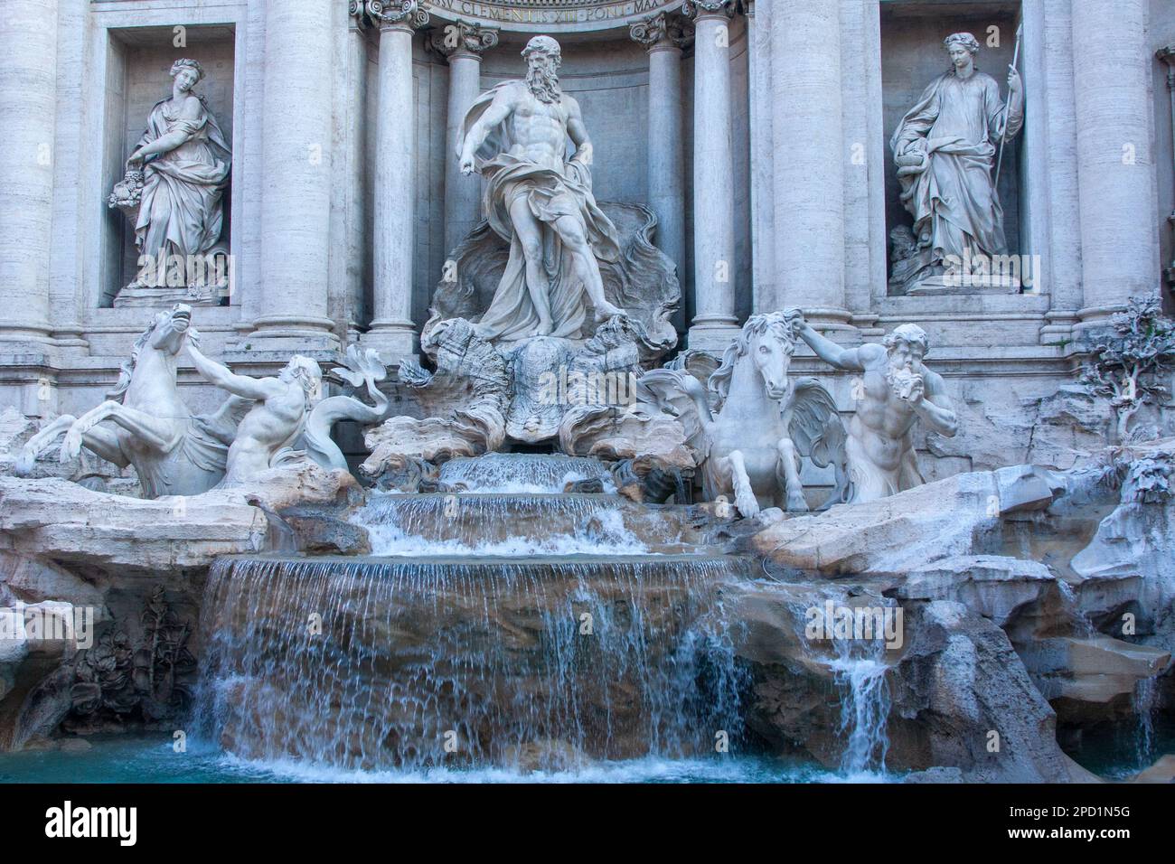 Italy, Rome, Fontana di Trevi Designed and built by Nicola Salvi ...
