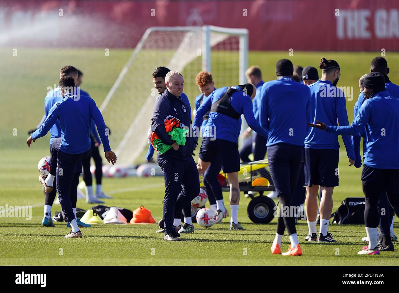 Nottingham Forest manager Steve Cooper during a training session at The ...