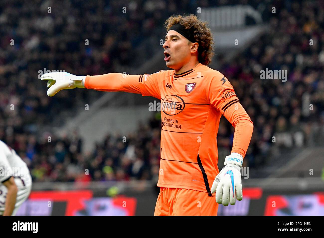 Milano, Italy. 13th Mar, 2023. Goalkeeper Guillermo Ochoa (13) of ...